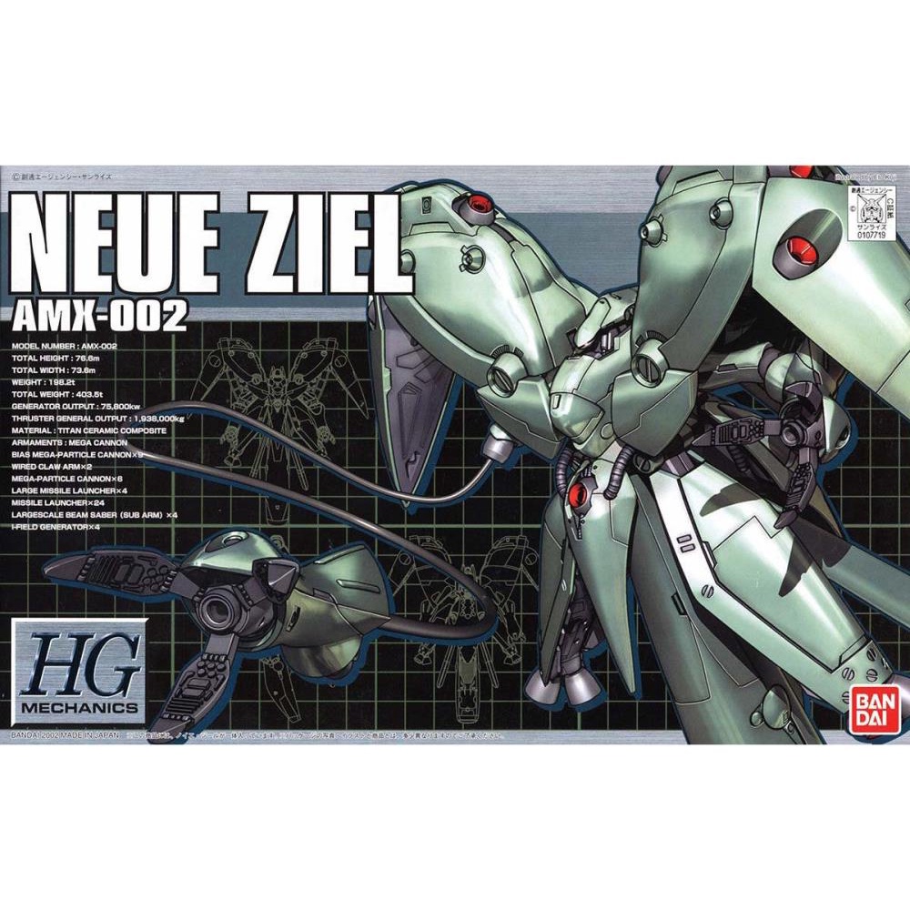 Jual Gundam HGM 02 Neue Ziel AMX-002 07719 | Shopee Indonesia
