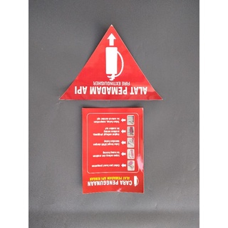 Jual Stiker Segitiga Tanda APAR dan Cara Penggunaan APAR (Alat Pemadam ...