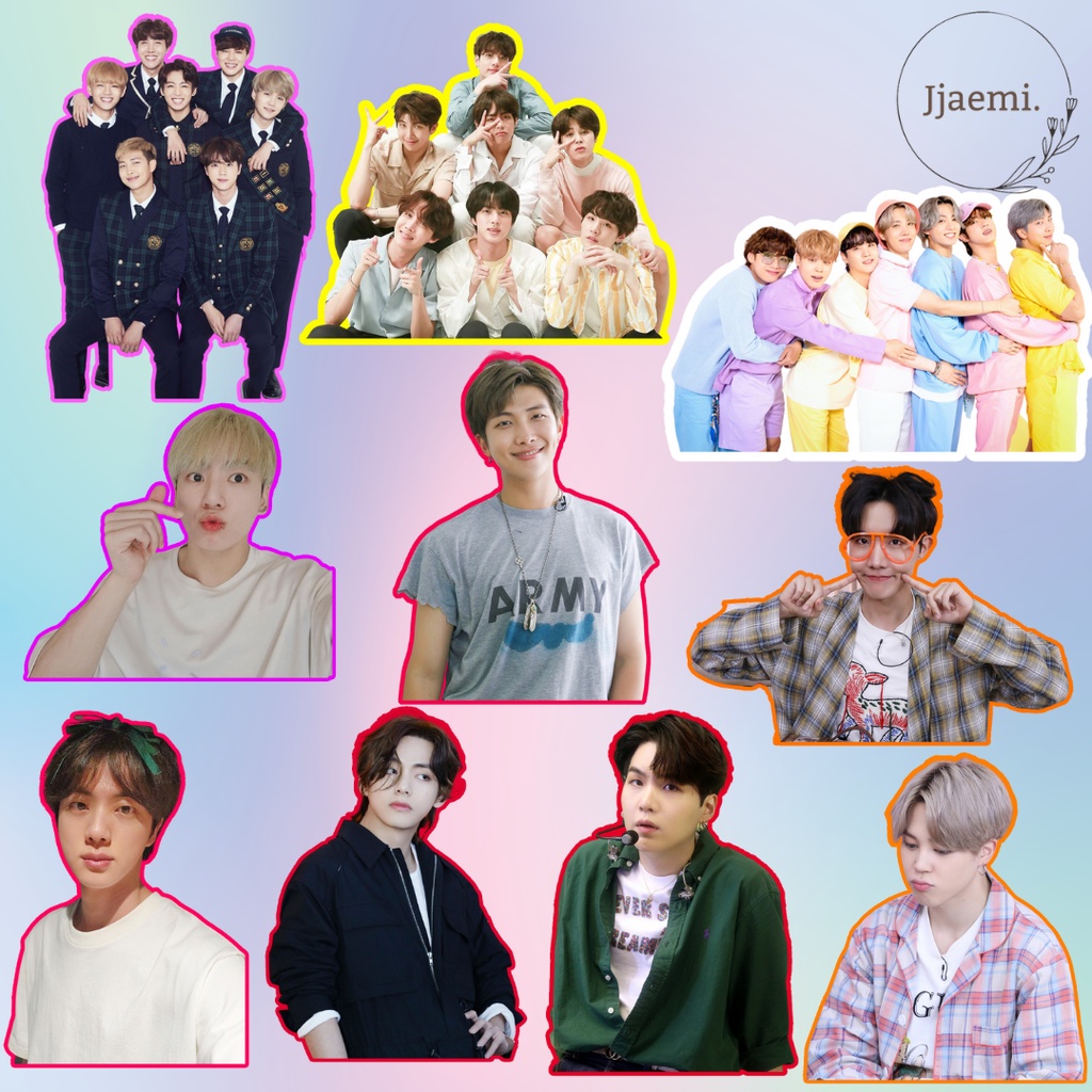 Jual BTS Sticker Die Cut 10 pcs | Shopee Indonesia