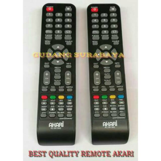 Remote TV Akari LED Original RC-9915AS | Shopee Indonesia