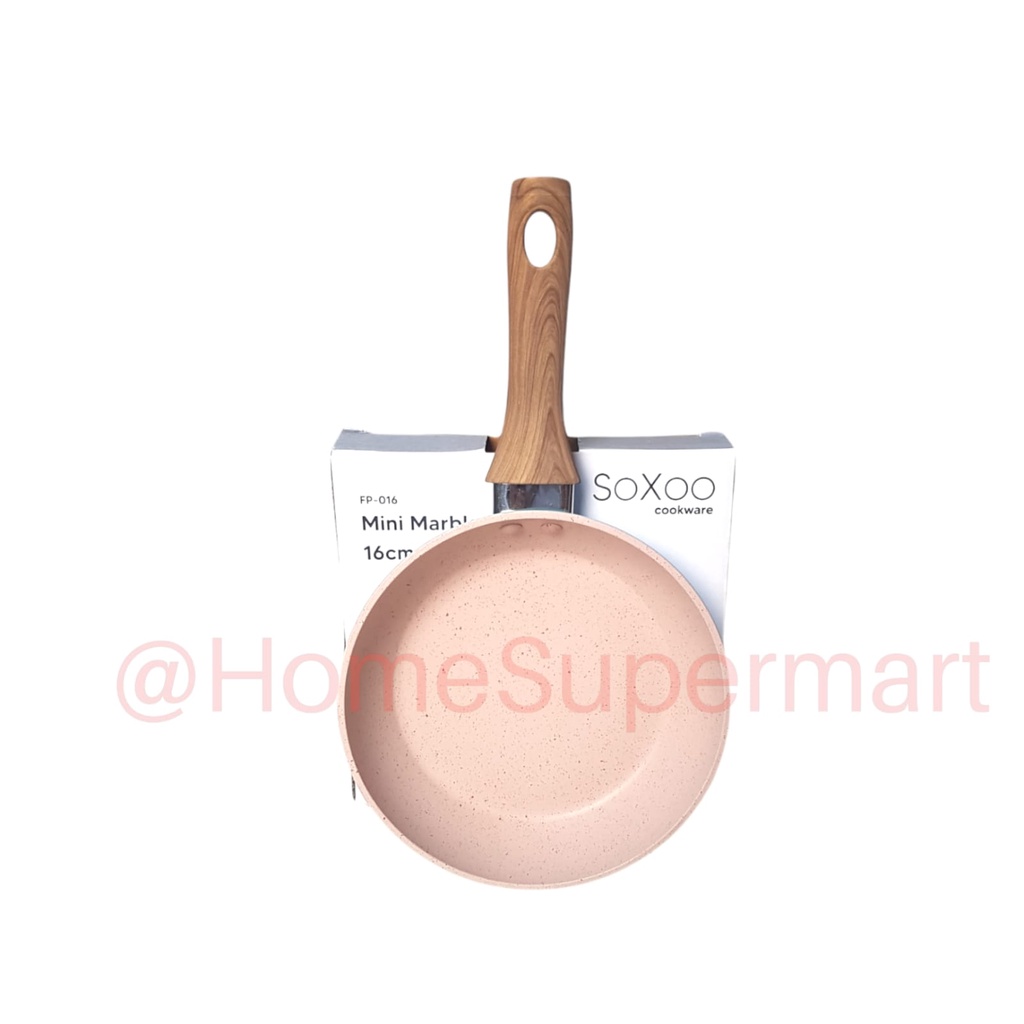 Jual Marble Frypan Mini Coating Penggorengan Keramik Mini SOXOO 14cm ...
