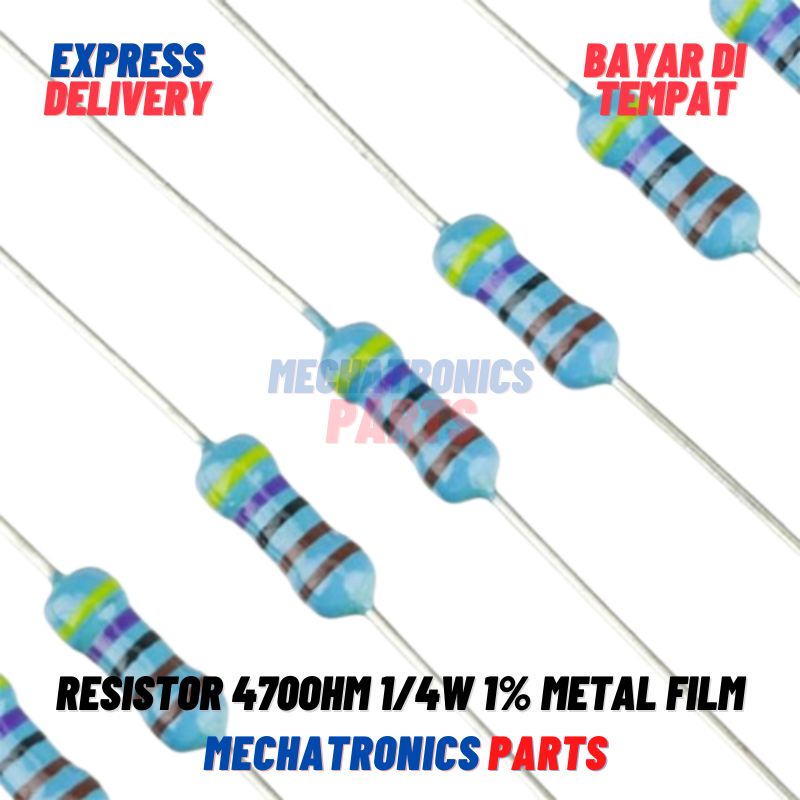 Jual 10X RESISTOR 470 OHM 1 4W 1 METAL FILM | Shopee Indonesia