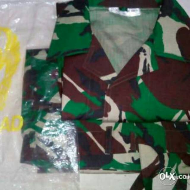 Jual Baju loreng jatah TNI/seragam loreng asli pembagian tni/baju pdl loreng asli jatah tni/pdl ...