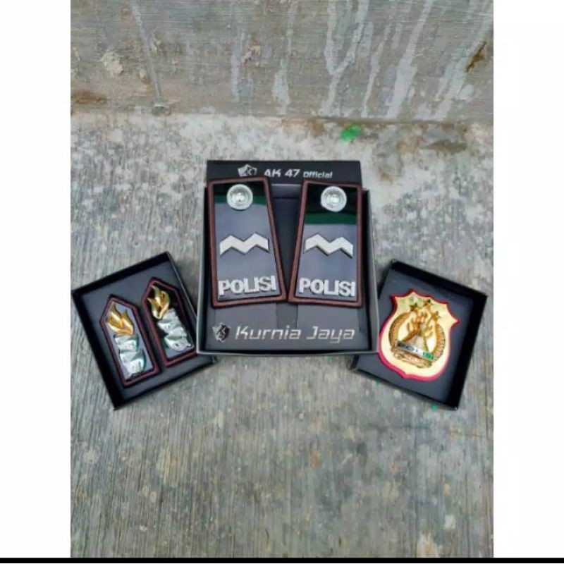 Jual Tanda pangkat polisi - Pangkat Aipda set Terbaru ORIGINAL QUALITY ...