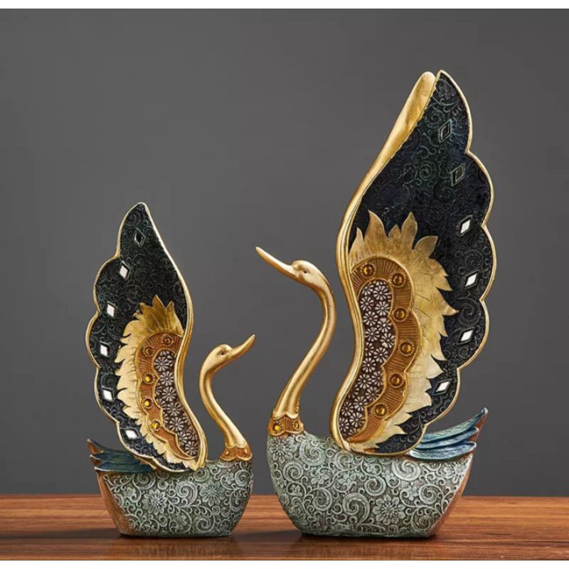 Jual Patung Masterpiece Angsa Motif Batik Seni Kreatif Hadiah Unik ...