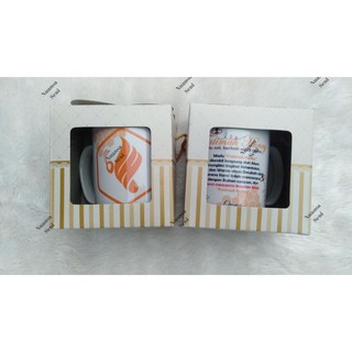 Jual Souvenir Paper box Mug Standar Packaging Gelas Mug Keramik Kemasan ...