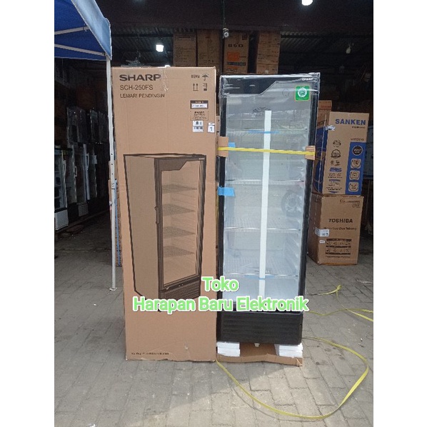 Jual Showcase Sharp SCH-250FS 4Rak 250L | Shopee Indonesia