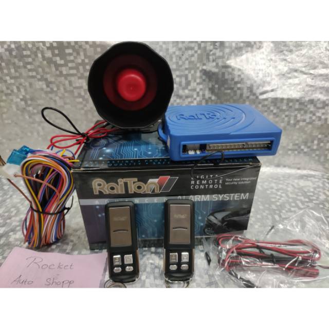 Jual ALARM MOBIL UNIVERSAL MEREK RAITON DIJAMIN PNP TINGGAL PASANG ...