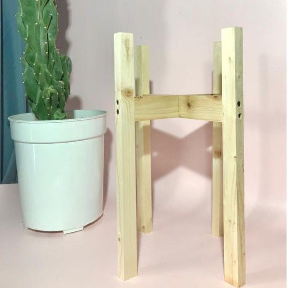 Jual Standing Pot Kayu Tatakan Planter Tanaman | Shopee Indonesia