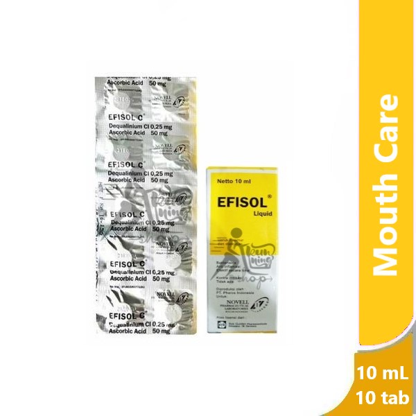Jual Efisol-C Strip @ 10 tablet & Efisol Liquid @ 10 mL - antiseptik ...
