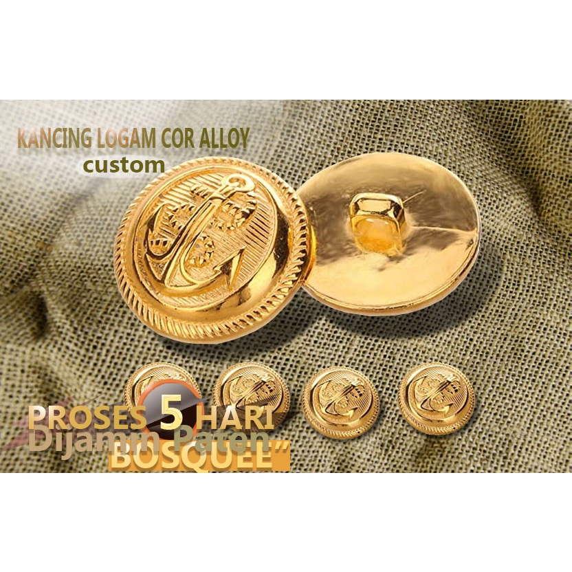 Jual Kancing label alloy desain sendiri custom untuk kancing aksesoris ...