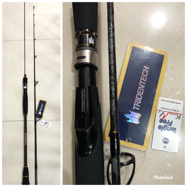 Jual Joran Tridentech Savage PE 1-3 / 2-4 Panjang 180cm Jig 150gram Fuji Indonesia|Shopee Indonesia