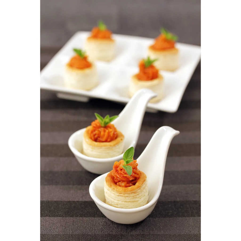 Jual (Harga 1 pcs) Canape Spoon Keramik Bulat / Sendok Saji Unik ...