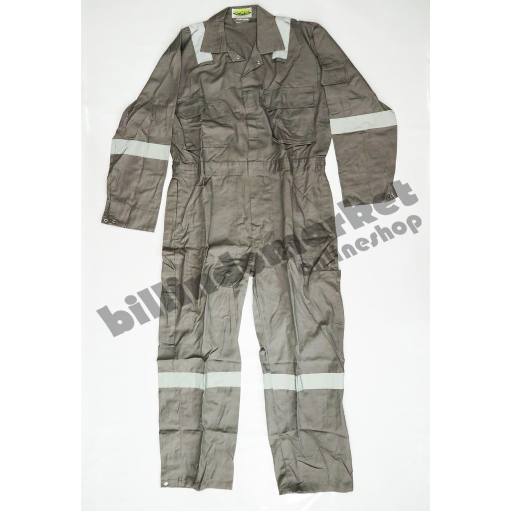 Jual Wearpack Coverall Baju Kerja SEAWIND 100% COTTON ABU-ABU GREY ...
