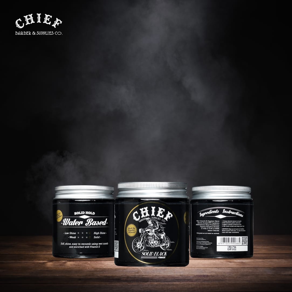 Jual Pomade Chief Solid Black 120gr | Shopee Indonesia