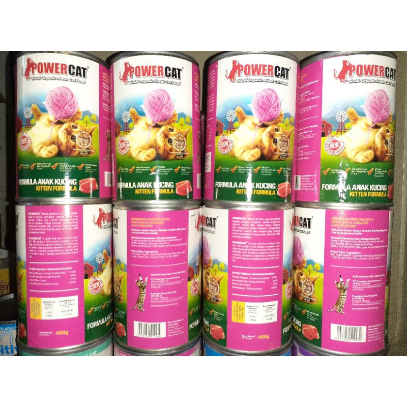 Jual POWERCAT KITTEN MAKANAN KUCING CAT FOODS KALENG | Shopee Indonesia