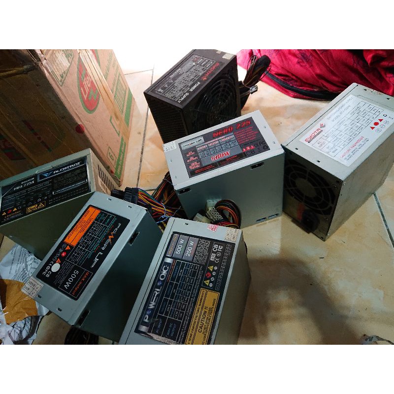 Jual Psu power supply 500watt normal merk acak siap pakai siap antar ...