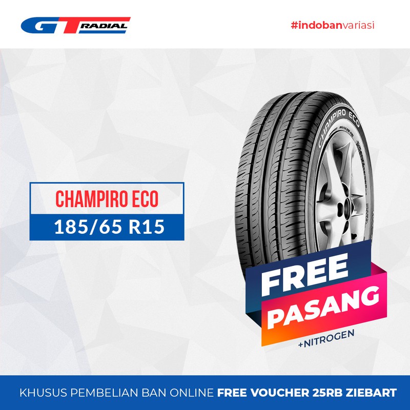 Jual BAN GT RADIAL CHAMPIRO ECO 185/65 R15 freed mobilio livina ertiga veloz xpander | Shopee ...