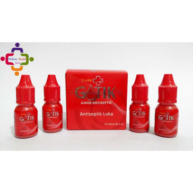 Jual Original GOTIK (Good Antiseptic) Antiseptik Luka 5 ml / Obat Merah ...