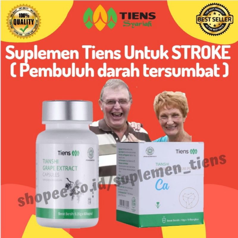 Jual Obat Stroke Tiens Original Grape Extract dan Kalsium NHCP ...