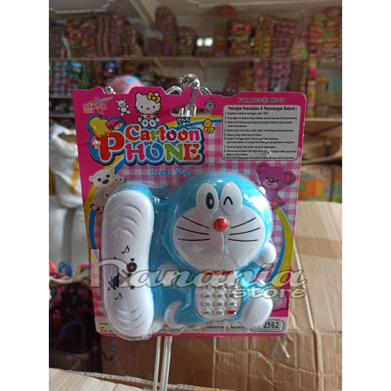 ST.2562 MAINAN HP / MAINAN HANDPHONE KARAKTER DORAEMON / MAINAN MUSIC ...