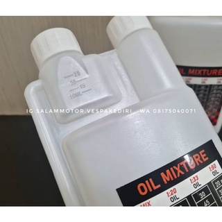 Jual botol oli samping vespa botol oli 2T 500ml 1liter takaran oli ...
