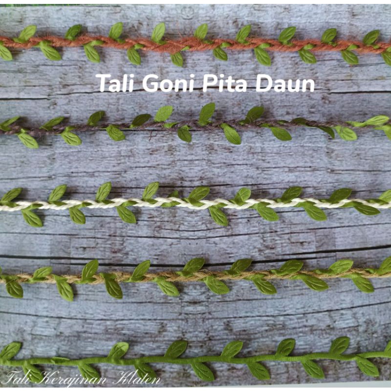 Jual Tali goni pita daun / sulur daun / daun rambat / tali goni daun ...