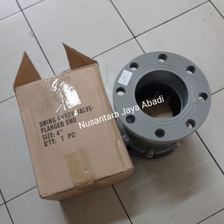 Jual Swing Check Valve Klep Tabok PVC Flange JIS 10K 4 " inchi DN 100 | Shopee Indonesia