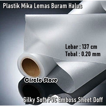 Jual Plastik Mika Halus Lentur Emboss PVC Doff Lebar 137cm Tebal 0,20mm | Shopee Indonesia