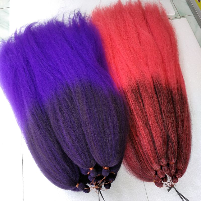 Jual rambut cemara ombre mix 2 warna banyak pilihan warna | Shopee ...