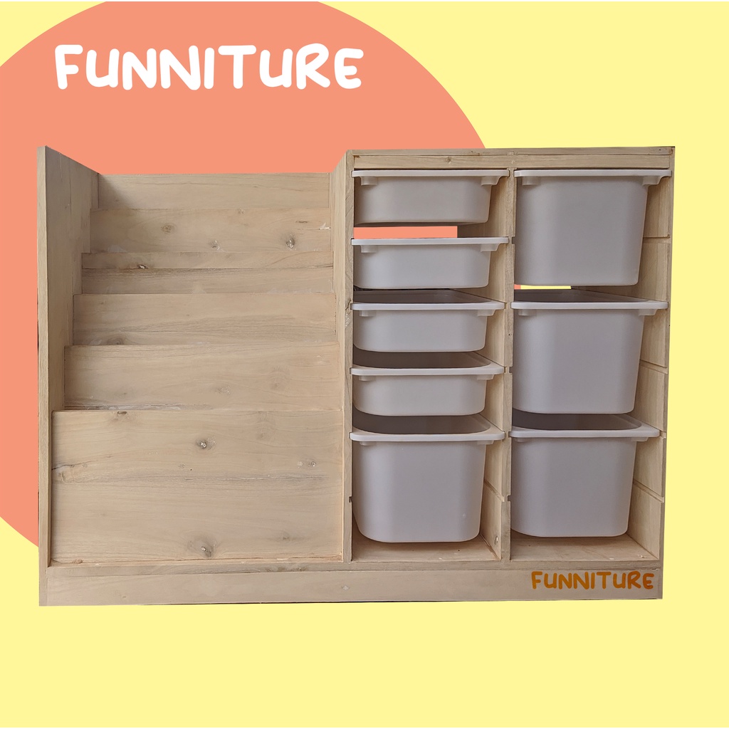 Jual Rak Mainan, Rak Buku Anak, Rak Trofast | Shopee Indonesia