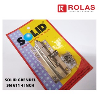 Jual SOLID GRENDEL SN 611 4 INCH / GRENDEL PINTU 4 INCH / SLOT PINTU ...