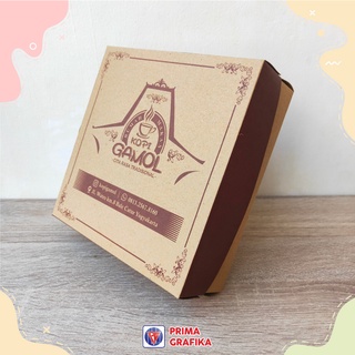Jual Custom Box Kraft Kotak 18x18x6 Tutup dan Alas Terpisah - Kotak ...