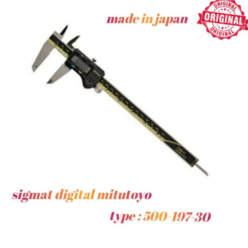 Jual Sigmat digital 0-8 inch type 500-197-30 mitutoyo vernier caliper jangka sorong | Shopee ...