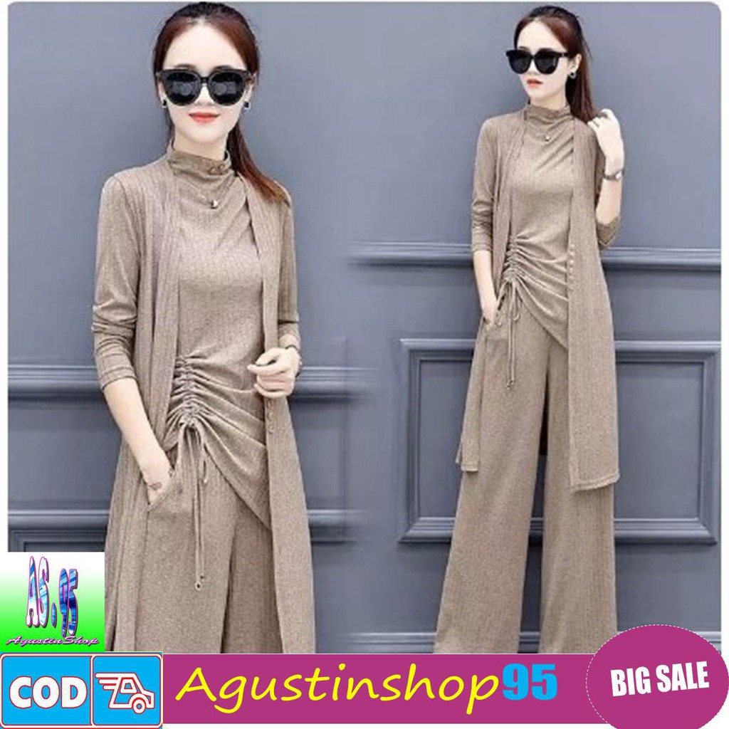 Jual setelan baju wanita remaja import modis kekinian / Setelan Monica ...