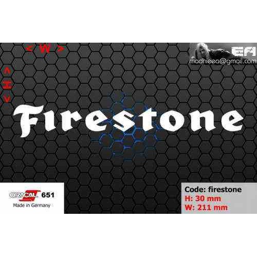 Jual ea cutting sticker / decal Code: firestone ( sponsor logo ...
