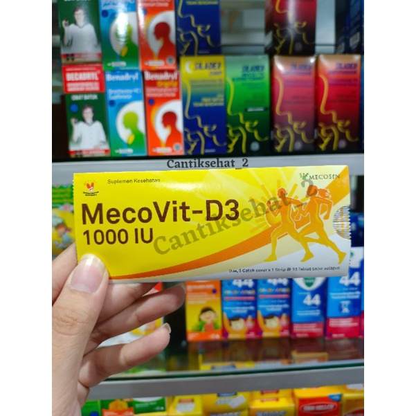 Jual MECOVIT D3 1000 IU STRIP ISI 10 TABLET | Shopee Indonesia