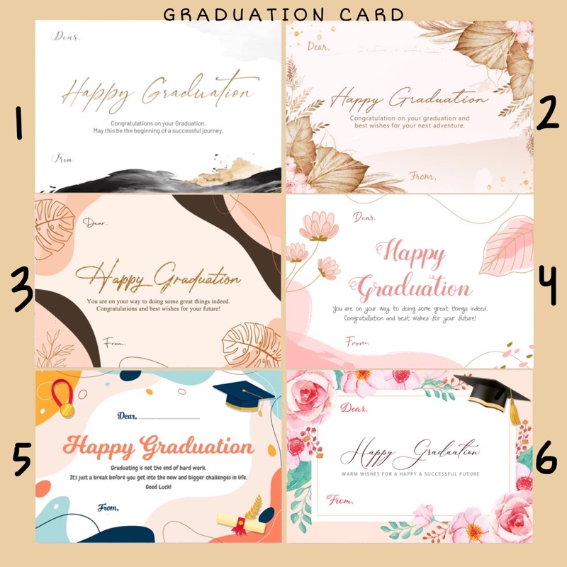 Jual KARTU UCAPAN GRADUATION GRADUATE GIFT GREETING CARD 02 | Shopee ...