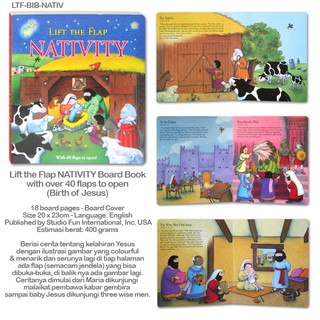 Jual Lift the Flap NATIVITY Board Book with over 40 flaps to open ...