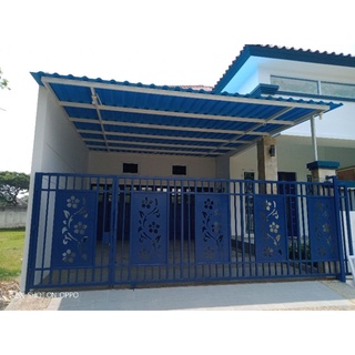 Jual PINTU PAGAR CUTTING LASER / PAGAR MOTIF BUNGA / PAGAR MODERN MOTIF ...