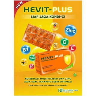 Jual Hevit Plus - Multivitamin Zinc - Kalbe (Harga Perbox) | Shopee ...