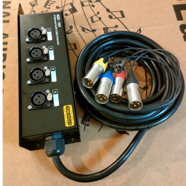 Jual Snake Kabel Isi 4ch + Stage Box Dan Jack Male GEISLER Panjang 10 ...