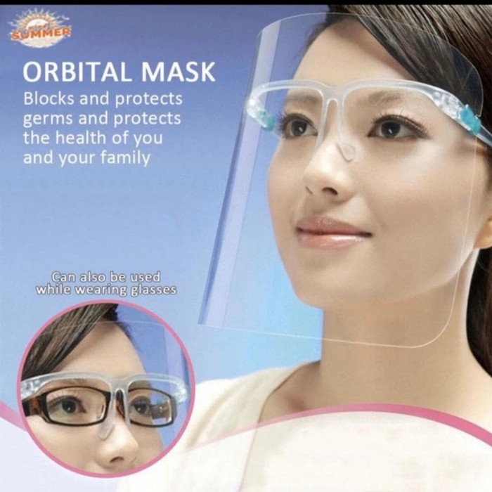 Jual HFS77 - FACE SHIELD KACAMATA MEDIS PELINDUNG WAJAH ORBITAL MASK ...