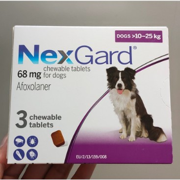 Jual Original NexGard Chewable Tablets 10-25kg obat kutu dan demodex anjing | Shopee Indonesia