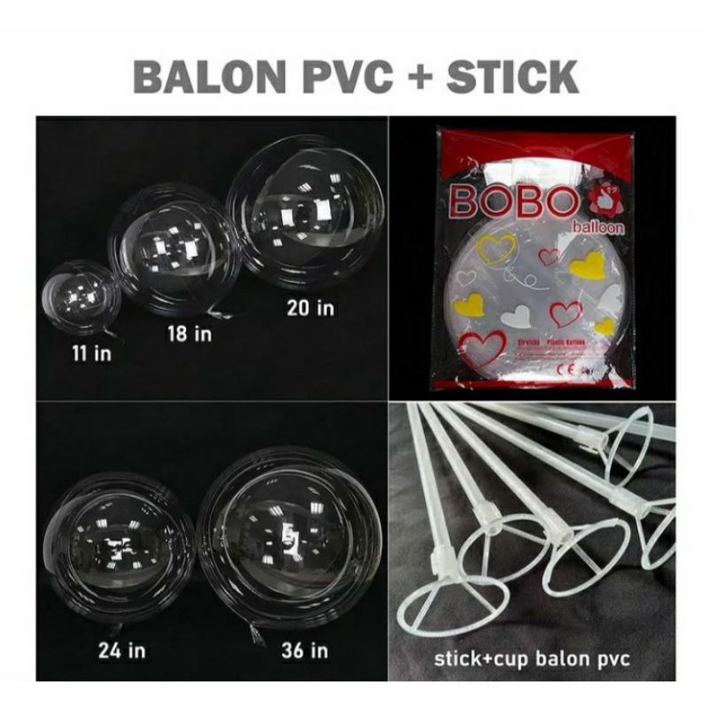 Jual Balon PVC 11 in, 18 in, 20 in, 24 in, 36 in (balon untuk buket ...