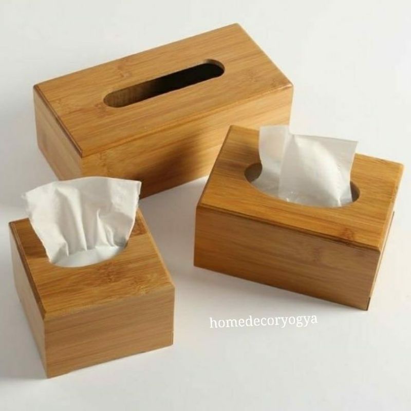 Jual Kotak tisu kayu plitur / kotak tissu mobil / tempat tisu minimalis ...