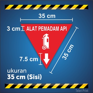 Jual Stiker ALAT PEMADAM API - APAR / APAB TROLI ukuran 35 cm (Sisi ...