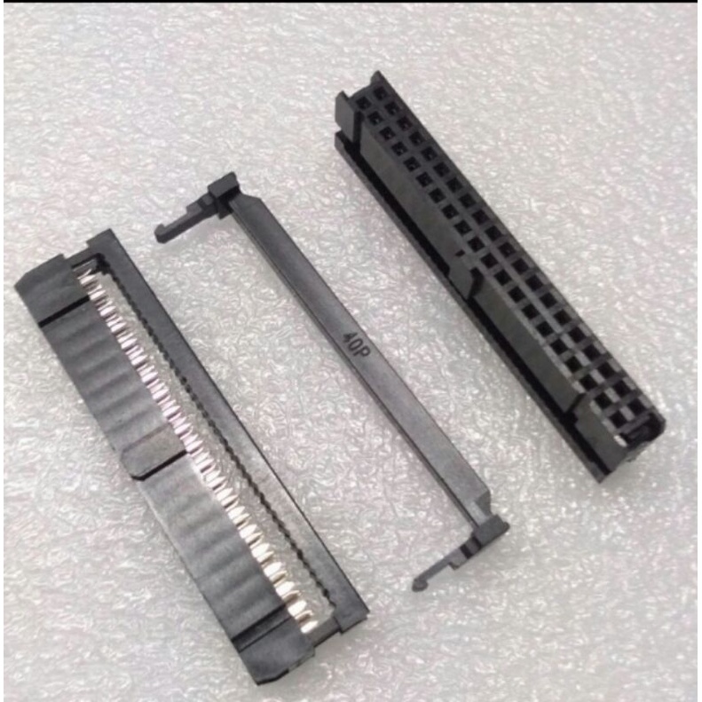 Jual IDC Socket Female 40pin 40 pin Konektor Connector 2x20pin 2.54mm | Shopee Indonesia