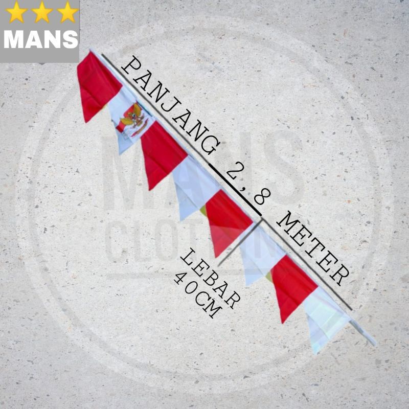 Jual umbul umbul gergaji hari kemerdekaan hut RI | Shopee Indonesia