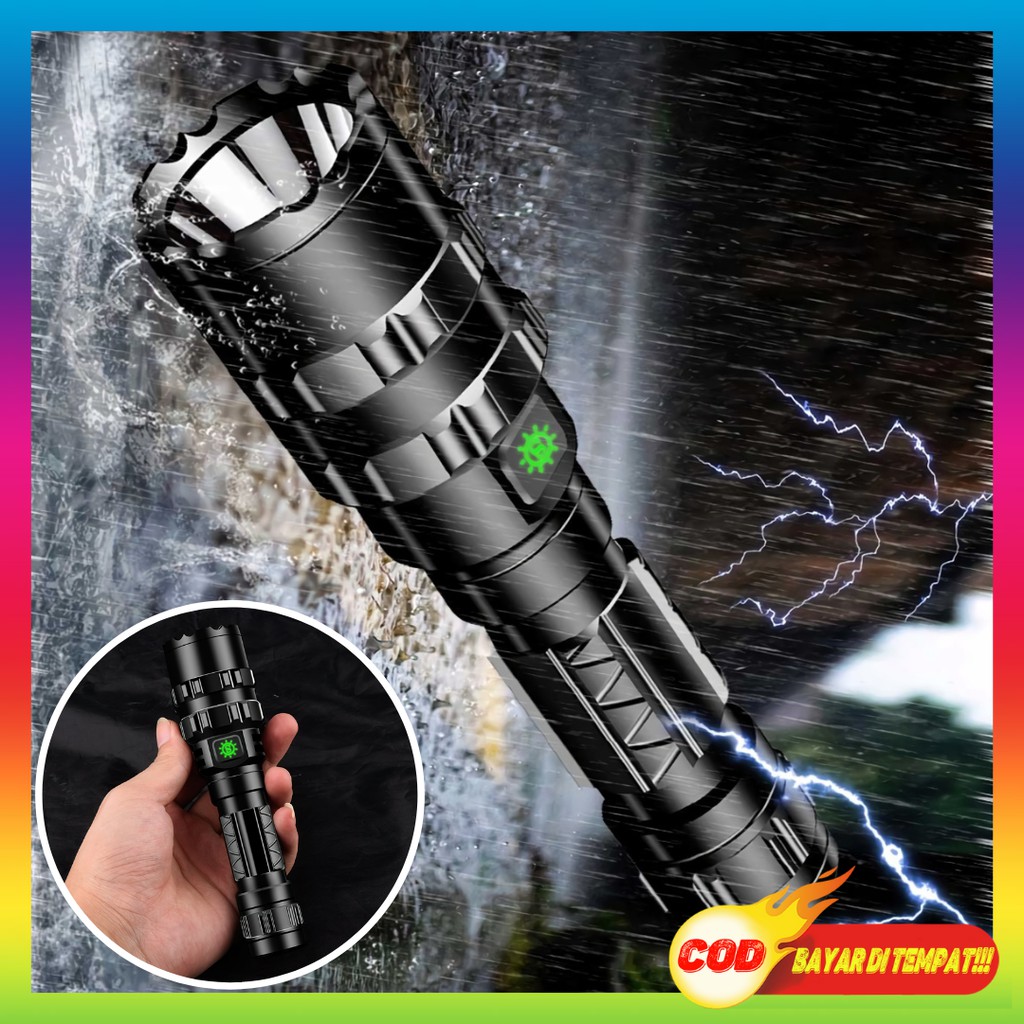 Jual Senter LED Super Terang 65000 Lumens Original 100% Indonesia ...